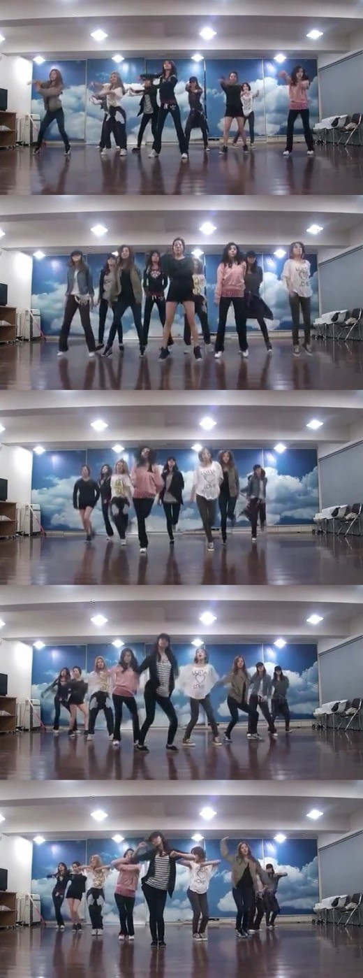 少女時代、本番さながらの「MR.TAXI」練習映像が話題に - Kstyle