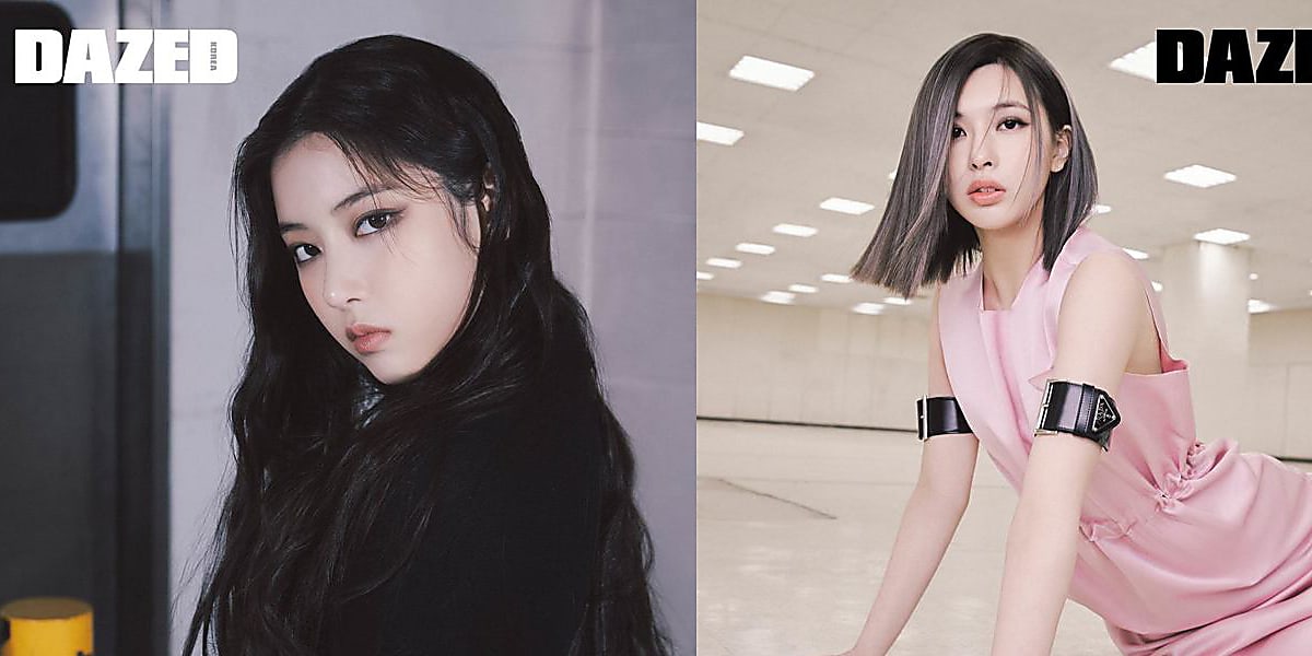 JYPの新人ガールズグループNMIXX ジウ＆BAE、グラビアで事務所の先輩TWICE＆ITZYに言及 - Kstyle