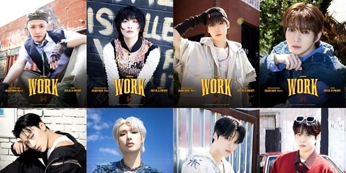 ATEEZ、タイトル曲「WORK」D-1ポスター公開…個性的なファッション - Kstyle