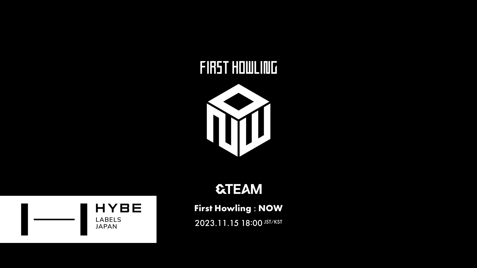 &TEAM、待望の1stアルバム「First Howling : NOW」が11月15日に発売決定！ロゴモーションを公開 - Kstyle