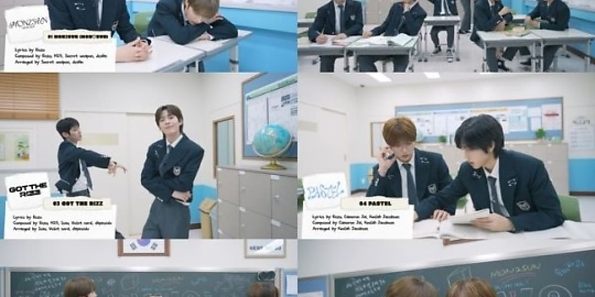 LUN8、2ndミニアルバム「BUFF」ハイライトメドレーを公開…メンバーの制服姿にも注目 - Kstyle