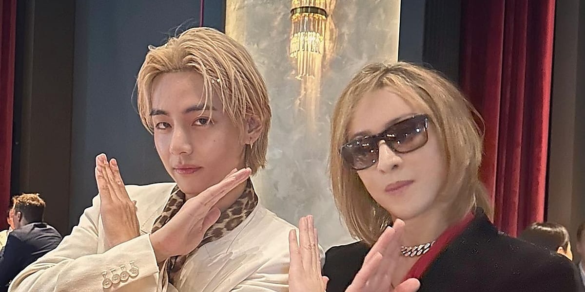 BTSのVと“Xポーズ”で記念ショット！X JAPANのYOSHIKI、韓国で豪華スターと対面…動画にはG-DRAGONらも - Kstyle