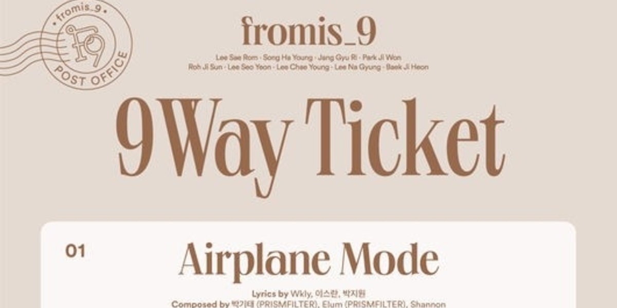 fromis_9、2ndシングル「9 WAY TICKET」トラックリストを公開…タイトル曲は「WE GO」 - Kstyle