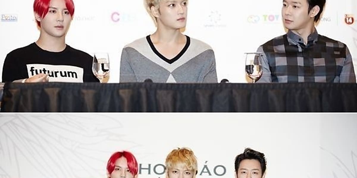 JYJ、ベトナムで記者懇談会を開催「ファンと約束していた初コンサート…嬉しくて興奮する」 - Kstyle