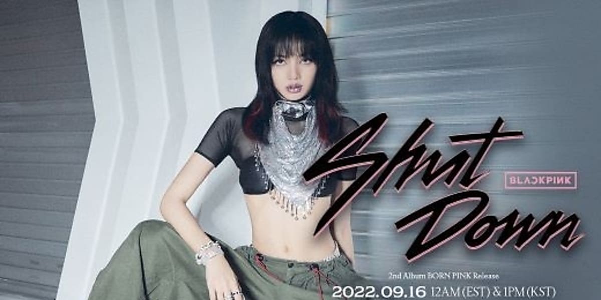 BLACKPINK リサ、タイトル曲「Shut Down」予告ポスターを公開…強烈な眼差し - Kstyle