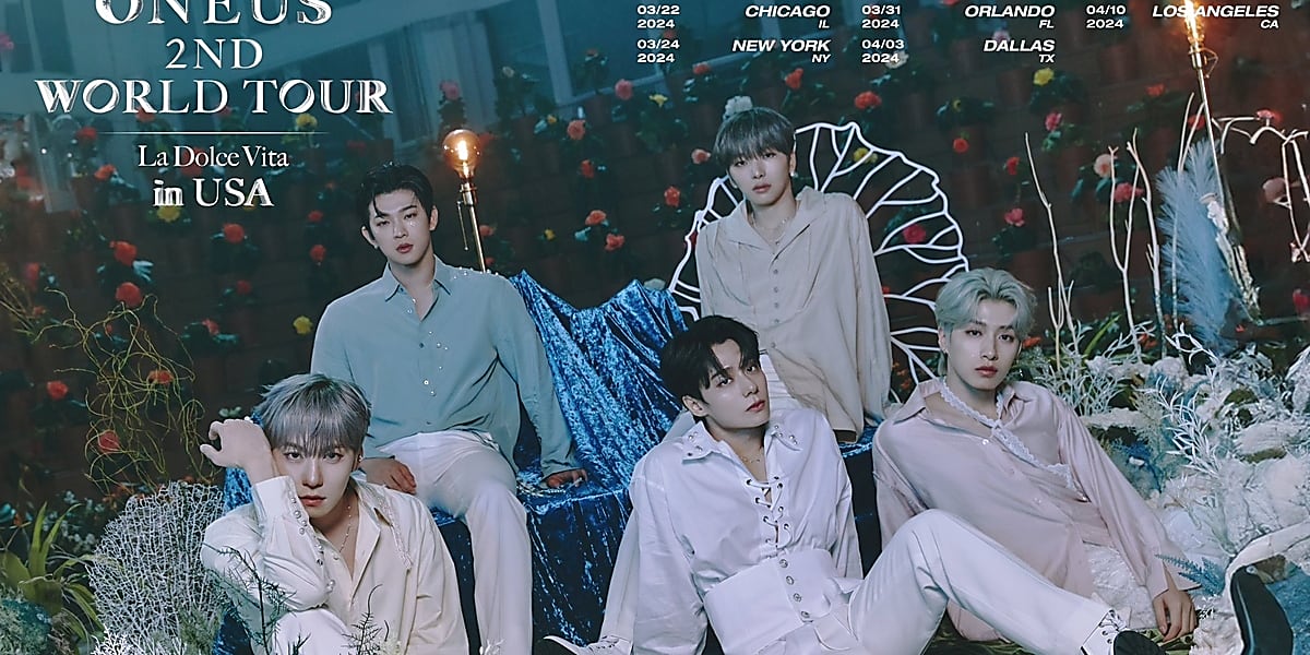 ONEUS、2度目のワールドツアーのアメリカ公演が開催決定！3月よりスタート…ポスターを公開 - Kstyle