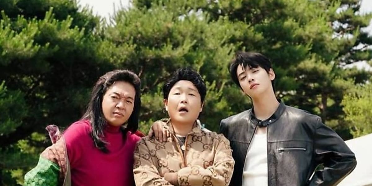 ASTRO チャウヌ、まるで合成写真？PSY＆パク・ジファンとのユニークな3ショットが話題に - Kstyle